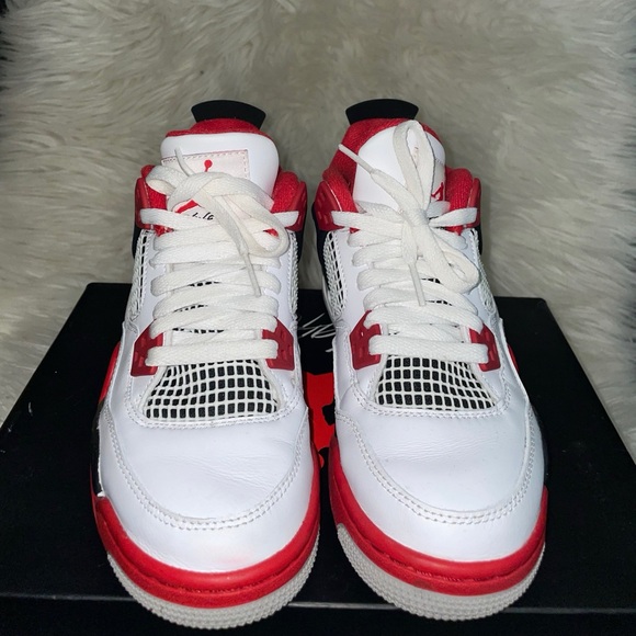 Nike | Shoes | Fire Red Air Jordan 4 Retros Gs 5y | Poshmark